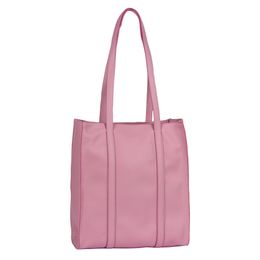 Shopper Gabor "Elfie", Damen, Gr. B/H/T: 30cm x 33cm x 9,5cm, pink, Polyurethan, clean, gepflegt, unifarben, Taschen Shopper, aus fein genarbtem, glattem Kunstleder und mit einem Logo Rubber Patch