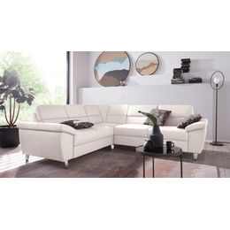 Sit & More Ecksofa SIT & MORE "Sorano L-Form", beige (linen), B:249cm H:88cm T:229cm, Sofas, Ecksofa, wahlweise mit Bett- und Relaxfunktion, inkl. Bettkasten