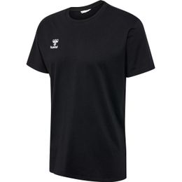 T-Shirt Hummel "HMLGO 2.0 T-SHIRT S/S", Herren, Gr. XL (54), schwarz, Obermaterial: 100% Baumwolle, normal, Rundhals, Shirts T-Shirt