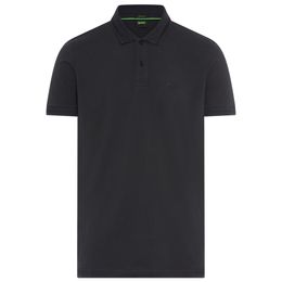 Poloshirt BOSS Green "Pio", Herren, Gr. L, dunkelblau402, Jersey, Obermaterial: 100% Baumwolle, unifarben, regular fit normal, hoch geschlossener Ausschnitt, eingesetzt B&uuml;ndchen, Shirts Poloshirt, mit Polokragen