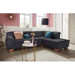 Sit & More Ecksofa SIT & MORE "Santo L-Form", grau (anthrazit), B:272cm H:82cm T:206cm, Sofas, Ecksofa, mit Federkern, wahlweise mit Bettfunktion und Stauraum