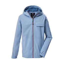 Funktionsjacke Killtec "KOS 125 BYS JCKT", Jungen, Gr. 128, hellblau, Obermaterial: 100% Polyester;Futter: 100% Polyester, Jacken Funktionsjacke, Wind- und wasserdicht, verschwei&szlig;te N&auml;hte, Teflon EcoElite&trade;