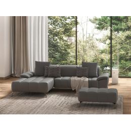 Sit & More Ecksofa SIT & MORE "Cool L-Form", grau, B:290cm H:79cm T:185cm, Sofas, Ecksofa, wahlweise mit Kopfteilverstellung und Vorziehsitz, motorisch