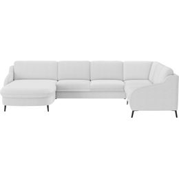 Sit & More Wohnlandschaft SIT & MORE "Soul U-Form", silber, B:356cm H:90cm T:227cm, 100% Polyester, Sofas, Wohnlandschaft, wahlweise mit Bettfunktion und Bettkasten oder Schubkasten
