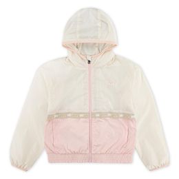 Blouson LEVI'S KIDS "LVG TAPE DETAILED COLOR BLOCK", M&auml;dchen, Gr. 4 (104), wei&szlig; (irish cream), Web, Obermaterial: 100% Polyamid. Futter: 100% Polyester, Jacken Blouson