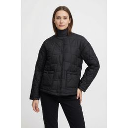 Steppjacke Vila "VISILLA L/S JACKET/PB", Damen, Gr. 42, schwarz beauty, Steppware, Obermaterial: 100% Polyamid, unifarben, normal, Rundhals, Jacken Steppjacke