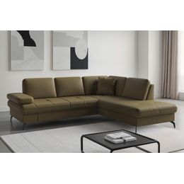 Sit & More Ecksofa SIT & MORE "Morris Jubi, Ottomane, Breite 238 cm", olive, B:238cm H:83cm T:202cm, Sofas, Ecksofa, mit Armteilfunktion, wahlweise mit Schlaffunktion
