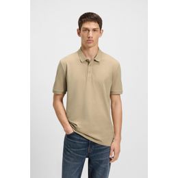 Poloshirt Hugo "Donos", Herren, Gr. S, medium beige269, Piqu&eacute;, Obermaterial: 100% Baumwolle, unifarben, regular fit normal, Rundhals, B&uuml;ndchen, Shirts Poloshirt, Regular Fit, Baumwoll-Piqu&eacute;