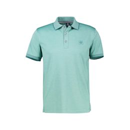 Poloshirt Lerros "Unifarbenes Poloshirt in Piqu&eacute;-Qualit&auml;t", Herren, Gr. XL, soft teal, 52% Baumwolle, 48% Polyester, ohne Ausschnitt, Shirts Poloshirt, Herren Polo Kurzarm, Kragen mit Knopfleiste, Pflegeleicht, Einfarbig