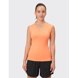 T-Shirt Venice Beach "T-SHIRT ELEAM", Damen, Gr. XXL (46), papaya, Obermaterial: 91% Polyamid, 9% Elasthan, Rundhals, Shirts T-Shirt, sportlicher Stil, leichtes und elastisches Material