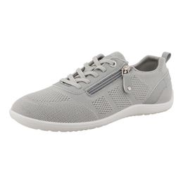 Sneaker Tom Tailor "Patty", Damen, Gr. 40, hellgrau, Textil, Schuhe Sneaker, Freizeitschuh, Halbschuh, Schn&uuml;rschuh in Strickoptik