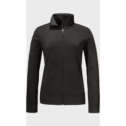 Sch&ouml;ffel Fleecejacke SCH&Ouml;FFEL "Fleece Jk Style Uriezzo WMS", Damen, Gr. 40, 9990, schwarz, Oberstoff: 100% Polyester, regular fit, hoch geschlossener Ausschnitt, Jacken Fleecejacke