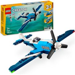 Konstruktionsspielsteine Lego "Flieger: Rennflugzeug (31160), Lego Creator", bunt, Spielbausteine, Kinder, Kunststoff, Konstruktionsspielsteine, Made in Europe