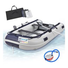 ArtSport Schlauchboot 3,20 m mit 2 Sitzb&auml;nke, Aluboden, Paddel, Pumpe, Tasche & Reparaturset