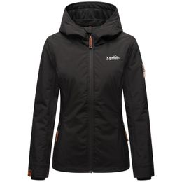 Marikoo Damen Sportliche Outdoorjacke &Uuml;bergangs Regenjacke mit Kapuze Brombeere