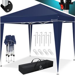 Kesser&reg; Pavillon 3x3m wasserdicht inkl. Tragetasche mit Rollen Pop-Up Klicksystem UV-Schutz 50+ Faltpavillon Gartenzelt Partyzelt Metall-Verstrebungen