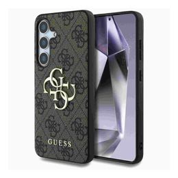 Guess Samsung Galaxy S25 Schutzh&uuml;lle Cover Big 4G Logo Classic Braun