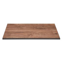 Xora Waschtisch-Abdeckplatte Xora 374, Schwarz, Eiche, Holzwerkstoff, eckig, 44.5x1.6x73 cm, Made in Germany, Badezimmer, Badezimmerschr&auml;nke, Waschbeckenunterschr&auml;nke