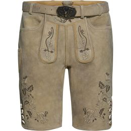Almsach Kurze Lederhose Sand (Gr&ouml;&szlig;e: 48)