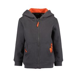 Blue Seven Sweatjacke Jungen Gr&ouml;&szlig;e 128 gelb / anthrazit / orange / schwarz