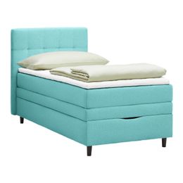 Boxspringbett Miami in T&uuml;rkis ca. 90x200cm