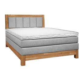 Boxspringbett Carolina Eiche/Grau ca. 140x200cm