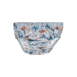 Playshoes Windelbadehose 'Dino' Gr&ouml;&szlig;e 62/68 rauchblau / dunkelblau / hummer / offwhite
