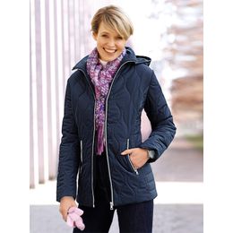 WITT Damen Steppjacke mit kontrastreichen Akzenten, marine, Gr&ouml;&szlig;e 40
