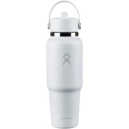 Hydro Flask 32 OZ WIDE FLEX STRAW TRAVEL Isolierflasche - Gr&ouml;&szlig;e Einheitsgr&ouml;&szlig;e - wei&szlig;