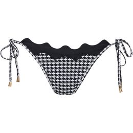 Seafolly GiaCheck Ric Rac Tie Side Rio Bikini Hose Damen - Gr&ouml;&szlig;e 38 - schwarz