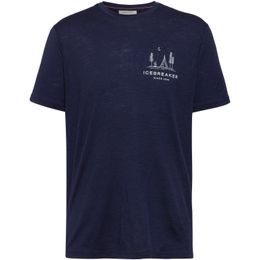 Icebreaker 150 Tech Lite Peaceful Pass Funktionsshirt Herren - Gr&ouml;&szlig;e XXL - blau