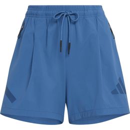 Adidas ZNE Funktionsshorts Damen - Gr&ouml;&szlig;e L - blau