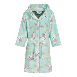 Playshoes Bademantel 'Einhorn' M&auml;dchen Gr&ouml;&szlig;e 158/164 mint / lila / pink / wei&szlig;