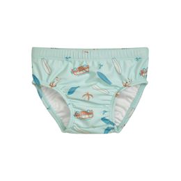 Playshoes Windelbadehose 'Surf-Bus' Jungen Gr&ouml;&szlig;e 86/92 blau / braun / mint / wei&szlig;