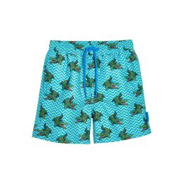Playshoes Badeshorts Jungen Gr&ouml;&szlig;e 86/92 aqua / gelb / dunkelgr&uuml;n / hellrot