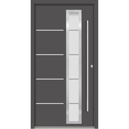 Splendoor Alu-Stahlhaust&uuml;r 'B06' anthrazit rechts 100 x 210 cm