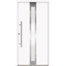 Splendoor Alu-Stahlhaust&uuml;r 'B01' wei&szlig; links 100 x 210 cm
