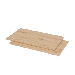 Einlegeb&ouml;den 2er Set Solid - holzfarben - 83 cm - 2,2 cm - cm 48,0 - Sconto
