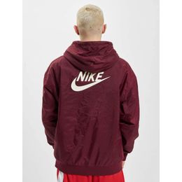 Nike Sportswear Jacke 'Circa' Herren Gr&ouml;&szlig;e L weinrot / wei&szlig; Sommerjacke