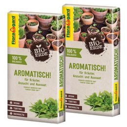 Floragard Torffreie Bio Anzucht-Erde "Aromatisch", 80 L