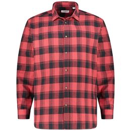 Jack & Jones Gro&szlig;e Gr&ouml;&szlig;en Jack&Jones Freizeithemd aus Baumwollmischung Farbe rot/schwarz Gr&ouml;&szlig;e: 3XL
