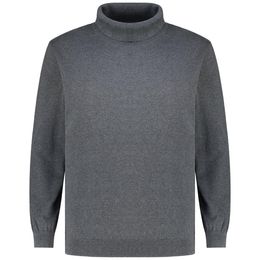 Jack & Jones Gro&szlig;e Gr&ouml;&szlig;en Jack&Jones Rollkragenpullover mit Biobaumwolle Farbe dunkelgrau Gr&ouml;&szlig;e: 6XL