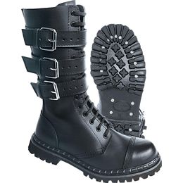 Brandit Schn&uuml;rstiefel Herren Gr&ouml;&szlig;e 44 schwarz / silber