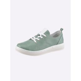 Andrea Conti Damen Sneaker in Leder-Qualit&auml;t, eucalyptus, Gr&ouml;&szlig;e 37