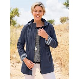WITT Damen Softshelljacke mit abnehmbarer Kapuze, marine, Gr&ouml;&szlig;e 20