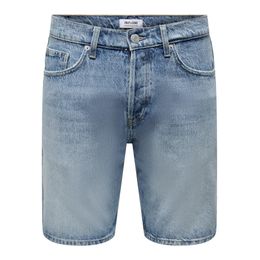 Only & Sons Only & Sons Shorts 'Edge' Herren Gr&ouml;&szlig;e 31/32 blue denim