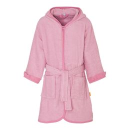 Playshoes Bademantel 'Einhorn' M&auml;dchen Gr&ouml;&szlig;e 122/128 gelbmeliert / rosa