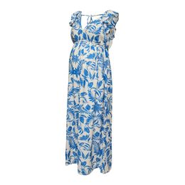 Vero Moda Maternity Umstand Kleid 'VMMJOSIE' Damen Gr&ouml;&szlig;e 36 beige / blau Winterkleid