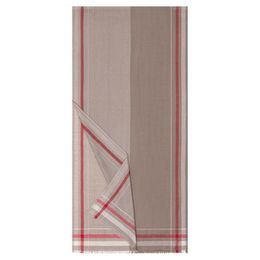 Roeckl Scarf ' SIDE STRIPES' male Beige, Brown size Onesize