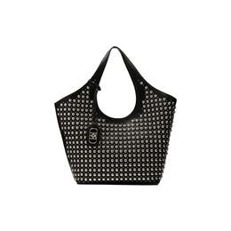 Kazar Schultertasche Damen Gr&ouml;&szlig;e One Size schwarz / silber